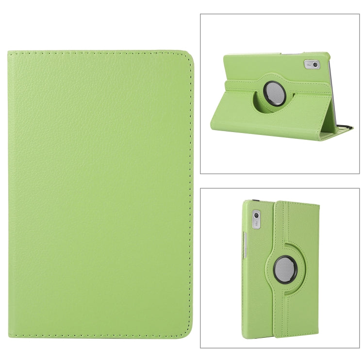 For Lenovo Tab M9 360 Degree Rotation Litchi Texture Tablet Leather Ca