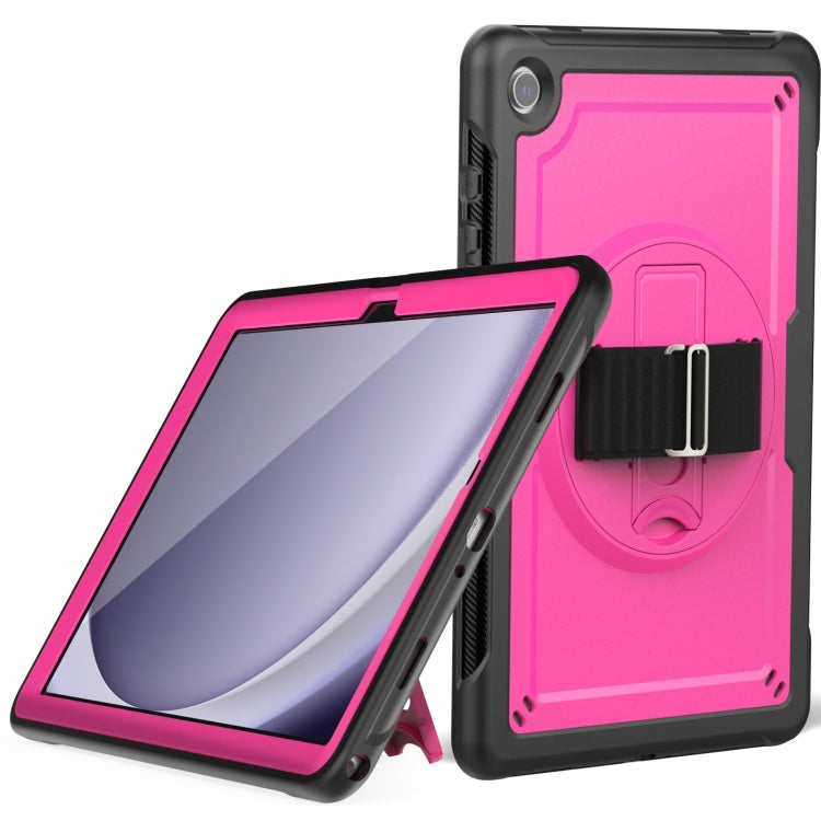 For Samsung Galaxy Tab A9+ Honeycomb Hand Grip Turntable Stand Tablet