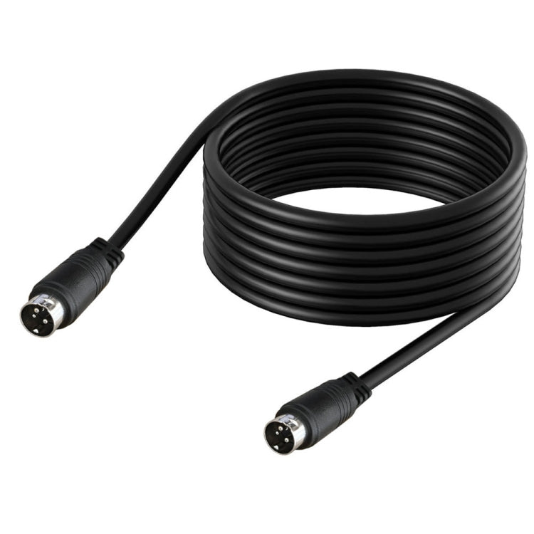 Middle DIN Male to Male 3 Pin Audio Power Signal Adapter Cable, Length
