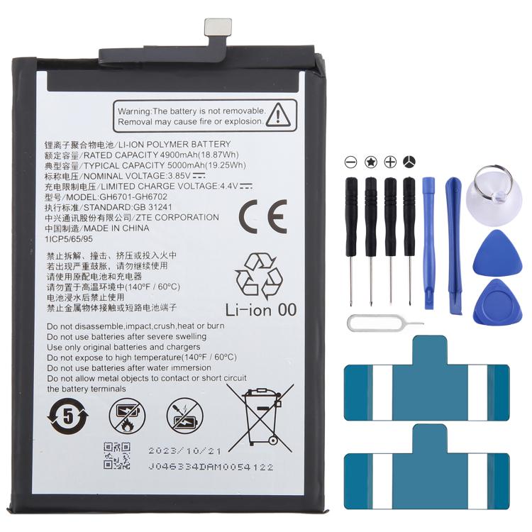 For ZTE Blade A34 / A54 GH6701-GH6702 5000mAh Battery Replacement