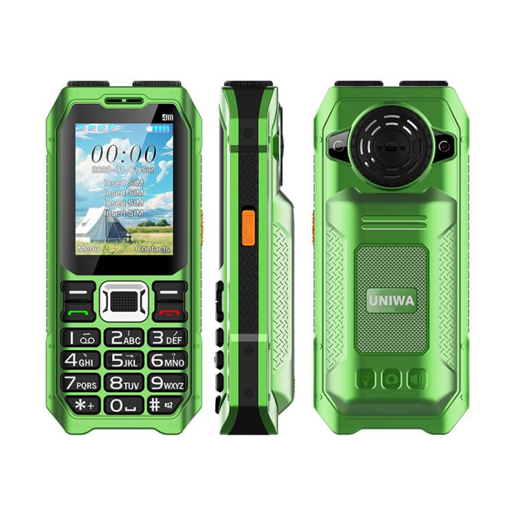 UNIWA M6000 Big Speaker Keypad Phone, 2.4 inch, Dual Flashlights, 21 K
