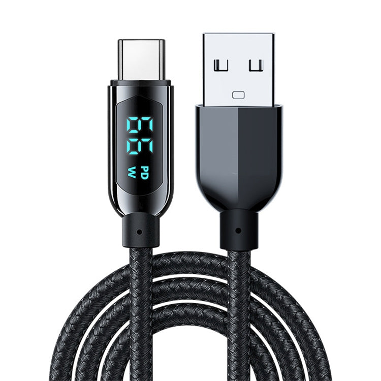 Mutural Li-CC003 1.2m 66W Digital Display USB to Type-C Charging Data