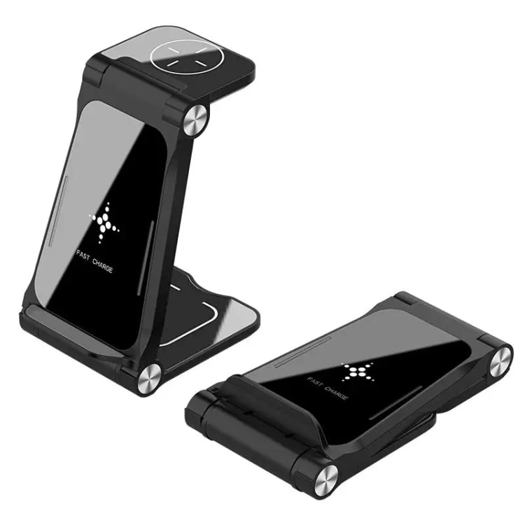 T8 QI Certified Fast Charging Station 3 in 1 Foldable Design Charging