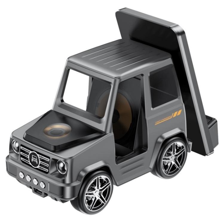 G63 Bluetooth Speaker Clock Atmosphere Light 6-in-1 Car Shape 15W Desk