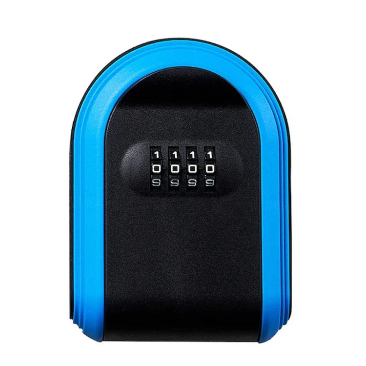 Full Plastic Key Box Password Lock Door Key Storage Password Box(Blue)
