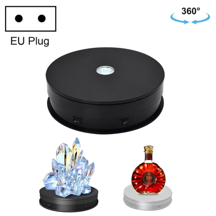 20cm Electric Rotating Turntable Display Stand LED Light Video Shootin