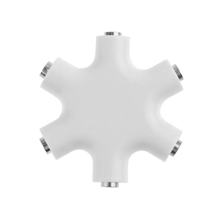 6 in 1 Audio Adapter 3.5mm Jack Multi Port Hub Aux Headphone Splitter