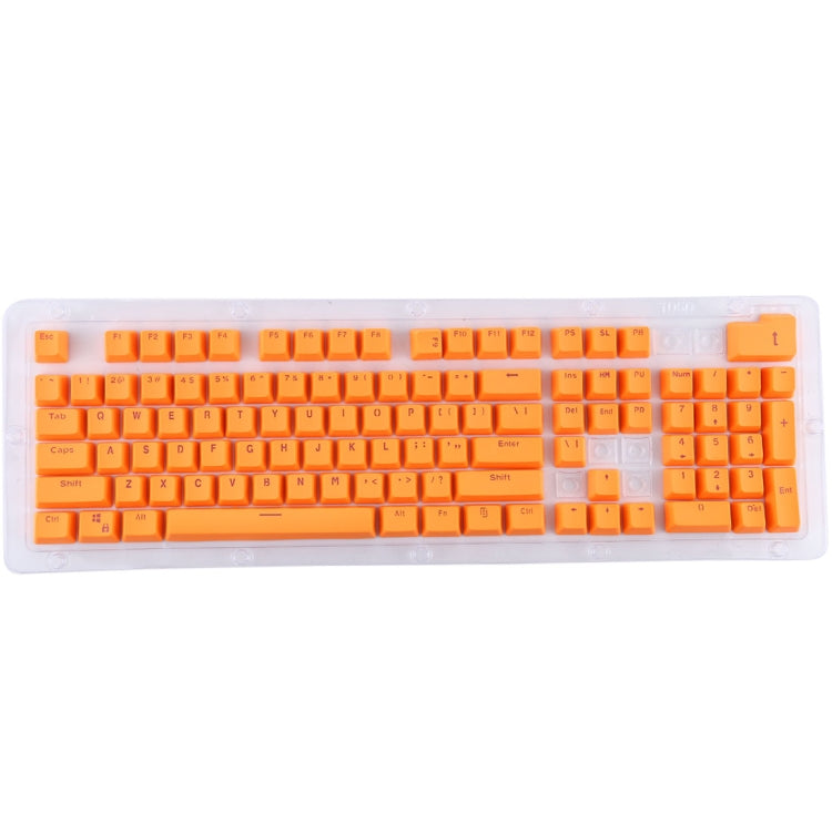 104 Keys Double Shot PBT Backlit Keycaps for Mechanical Keyboard(Orang