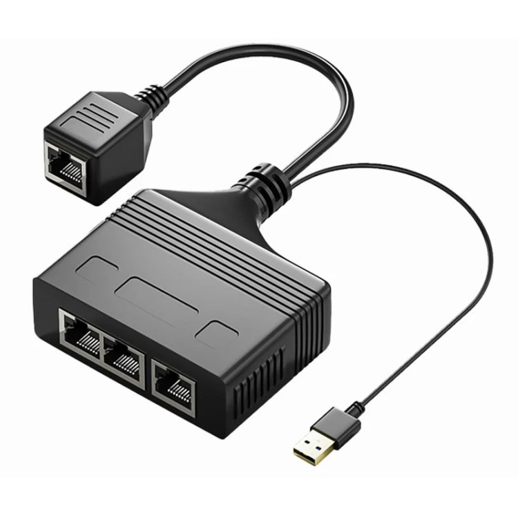 Female RJ45 3 in 1 100M Network Splitter Cable Ethernet Network Couple