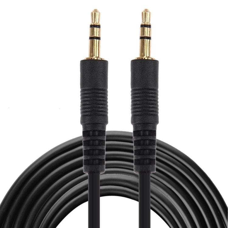 Aux Cable, 3.5mm Male Mini Plug Stereo Audio Cable, Length: 5m (Black
