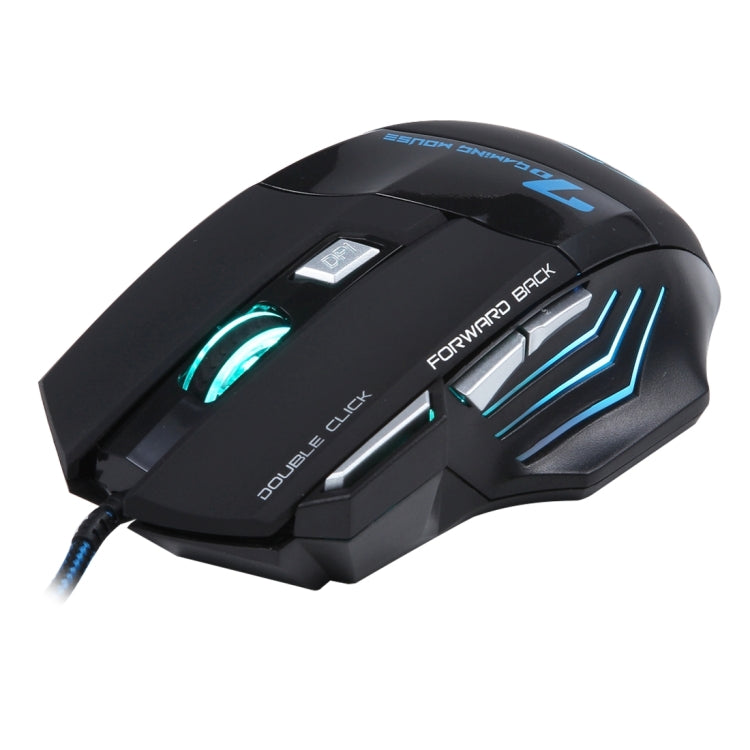 7 Buttons with Scroll Wheel 5000 DPI LED Wired Optical Gaming Mouse fo