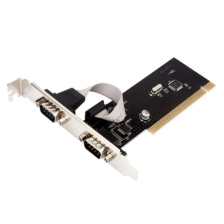 RS232 Serial Port TX382B 2 Port Pci to 9 Pin Com Riser Card Adapter wi