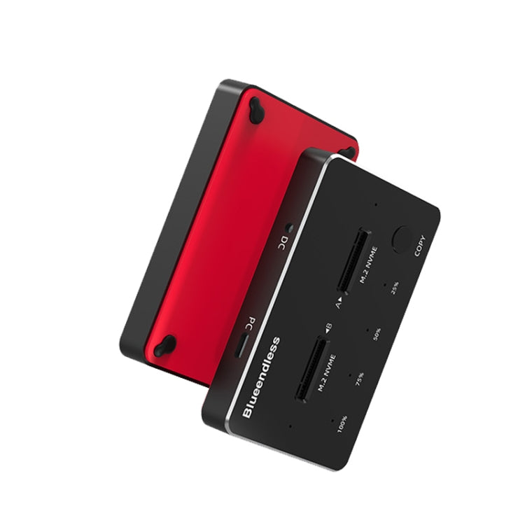 Blueendless M.2 Double Disk Mobile Hard Disk Base SATA / NVME Solid St