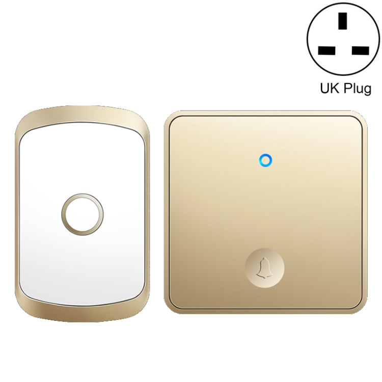 CACAZI FA50 1 For 1 Push-button Self-generating Wireless Doorbell, Plu