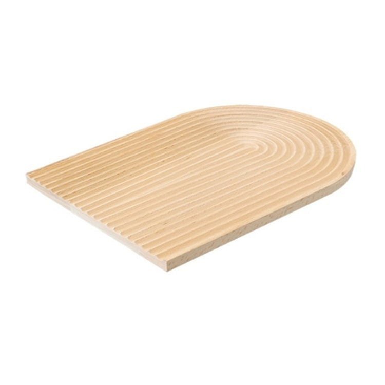 Large Elliptical Wooden Tray Photography Shooting Props