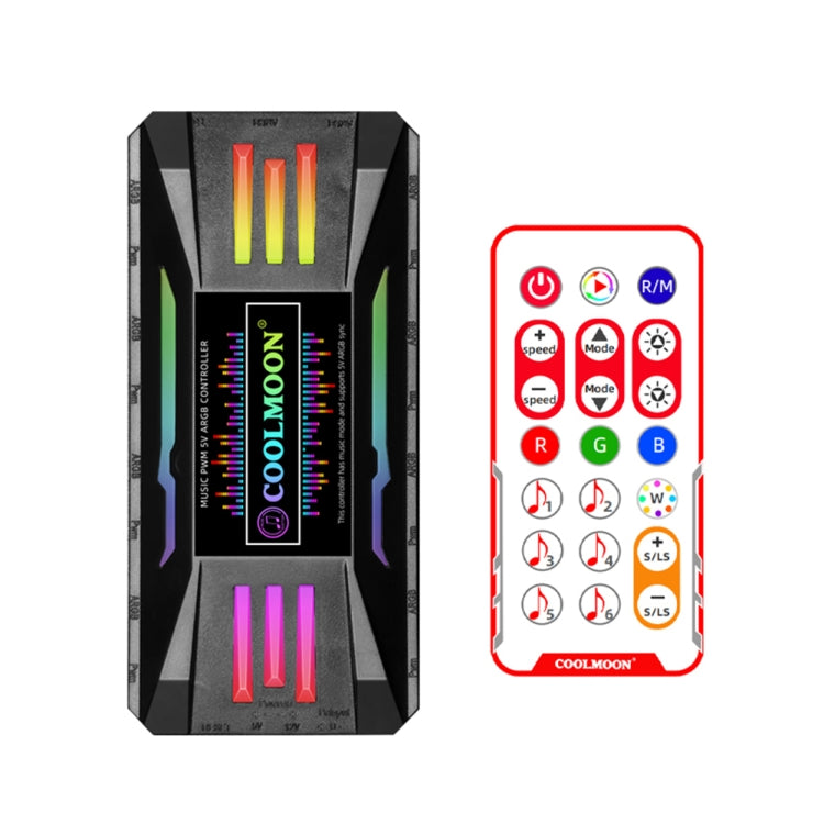 COOLMOON CM-MPAC PWM 5V ARGB Cooling Fan Remote Control For PC Case Ch