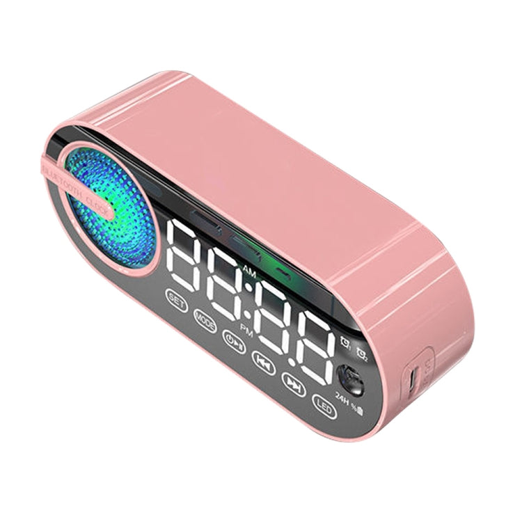 RBT-G30 Mirror Colorful Light Subwoofer Bluetooth Alarm Clock Audio, S