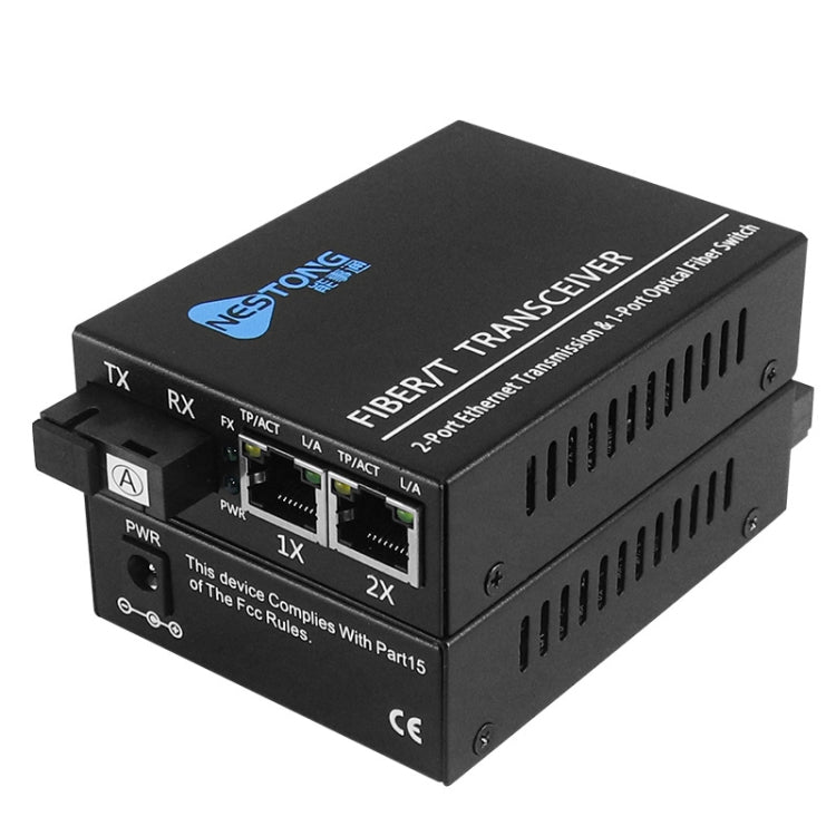 NESTONG 100M Single-Mode Fiber Optic Transceiver POE Photoelectric Con