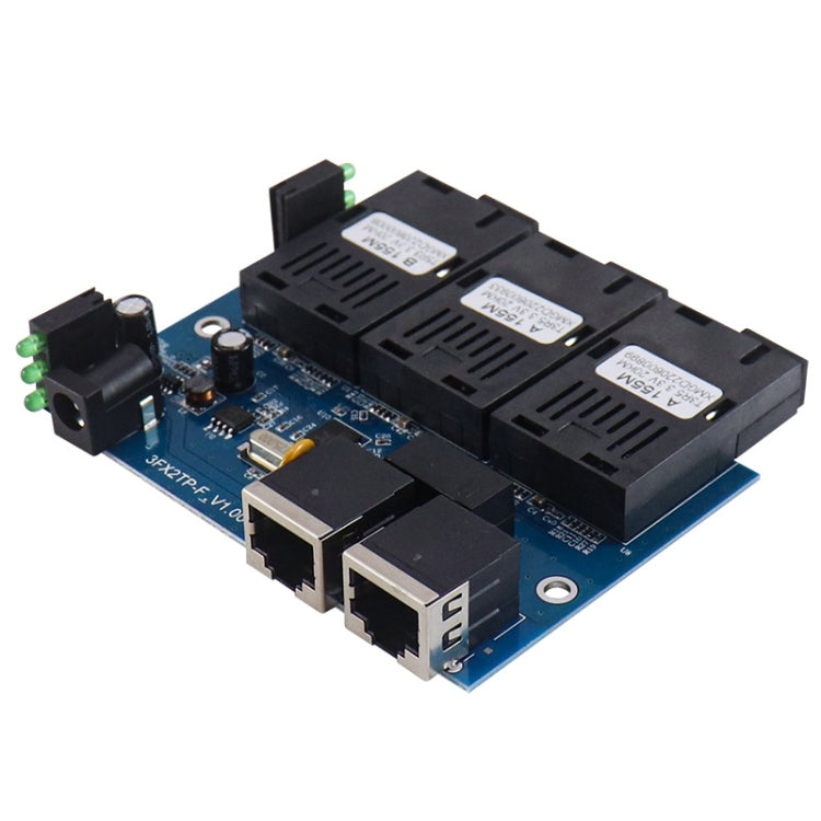 3 Fiber Port+2 Ethernet Port AAB-PCBA 100Mbps Fiber Transceiver